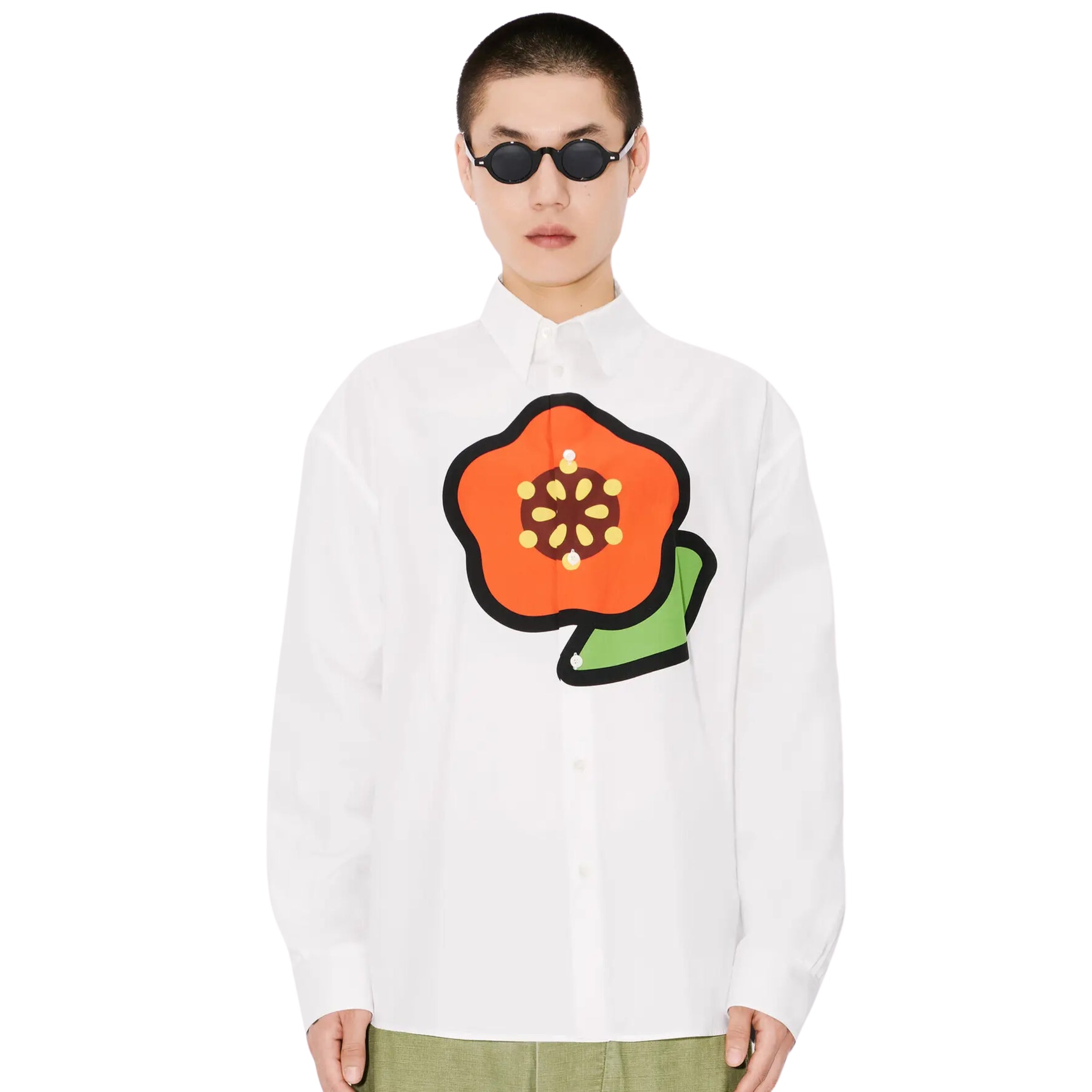 Kenzo Shirt Split Boke Flower White – AL Capone Premium