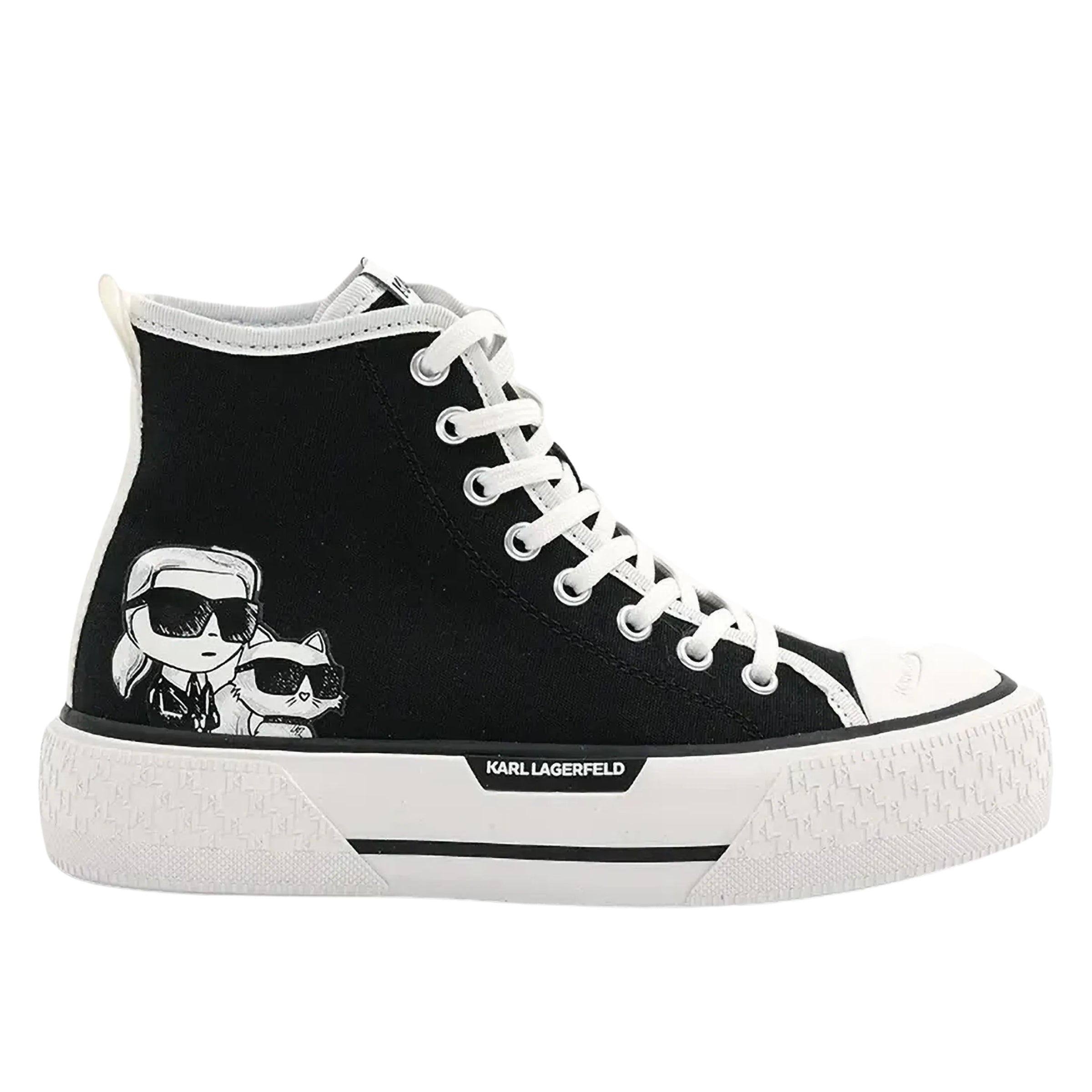 Karl Lagerfeld Sneaker Ladies Kampus Max III Twin NFT HI Black-White – AL Capone Premium
