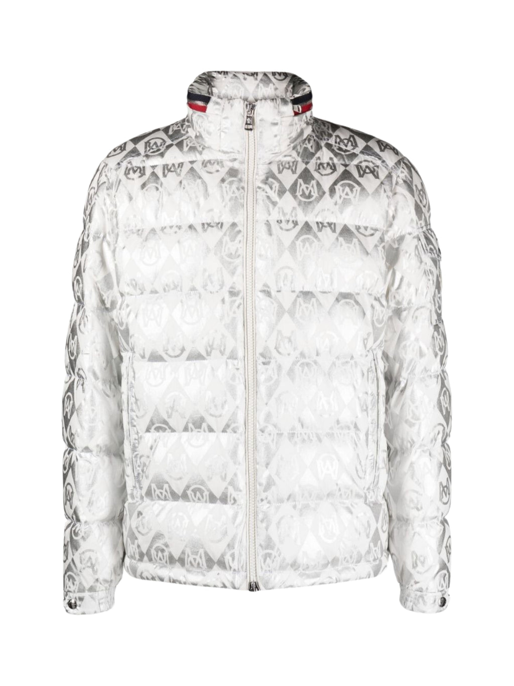 Moncler Jacket Bourne Allover Print White-Silver - AL Capone Premium