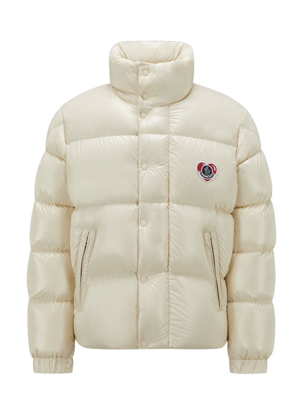 Moncler Jacket Misam Quilted Logo Cream - AL Capone Premium