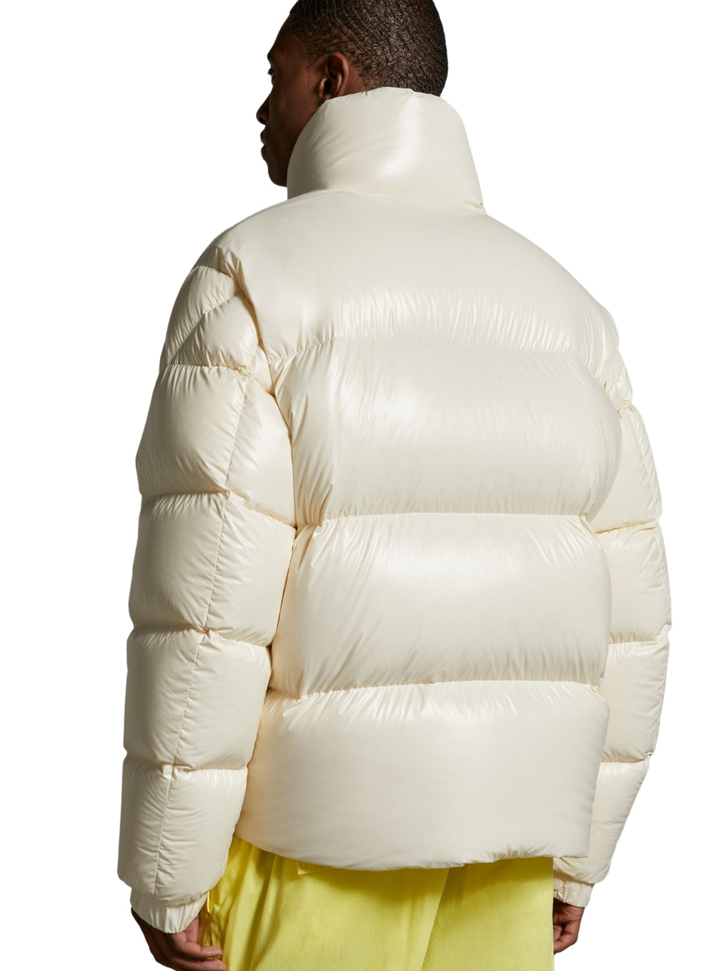 Moncler Jacket Misam Quilted Logo Cream - AL Capone Premium