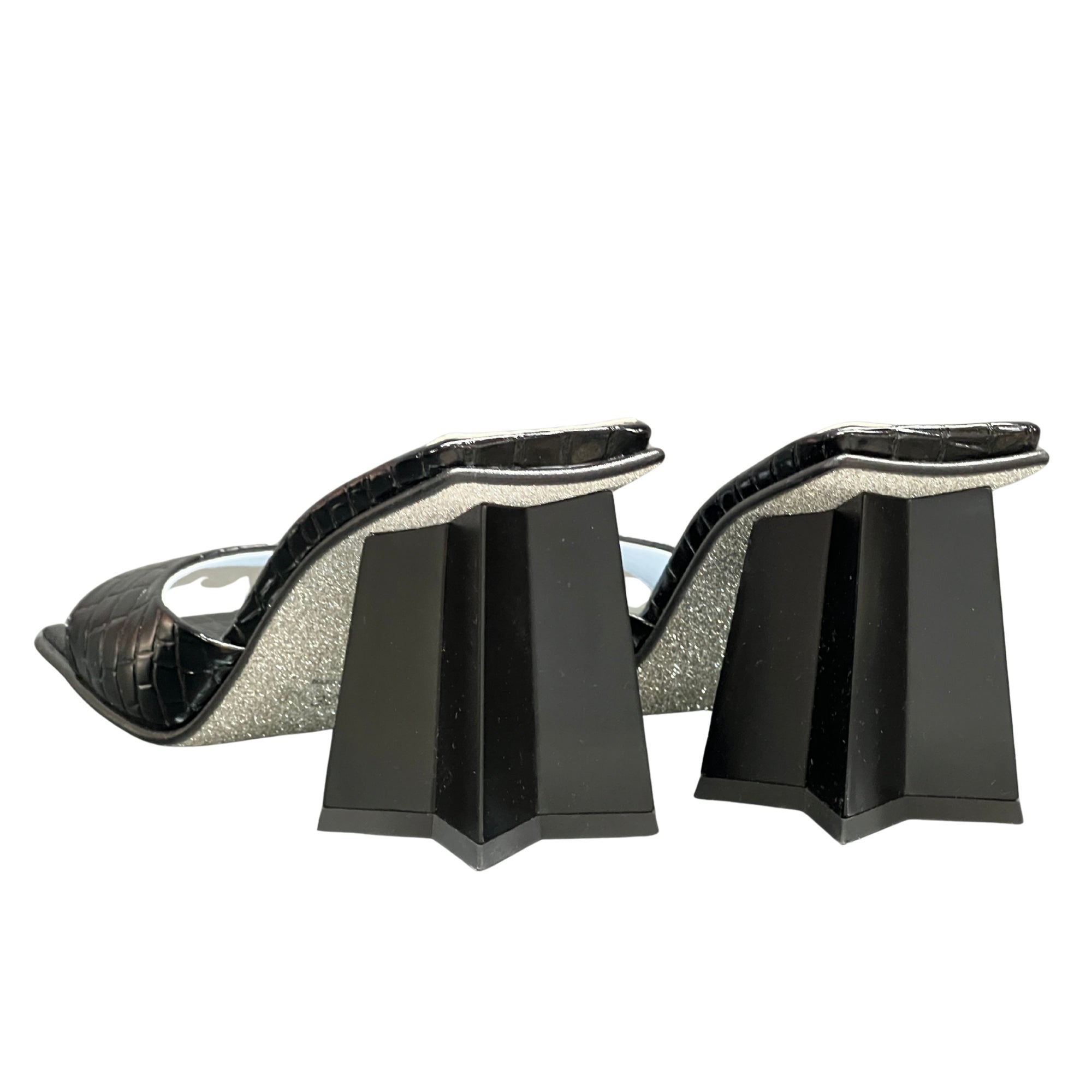 Chiara Ferragni Heel Mule Cocco Black - AL Capone Premium
