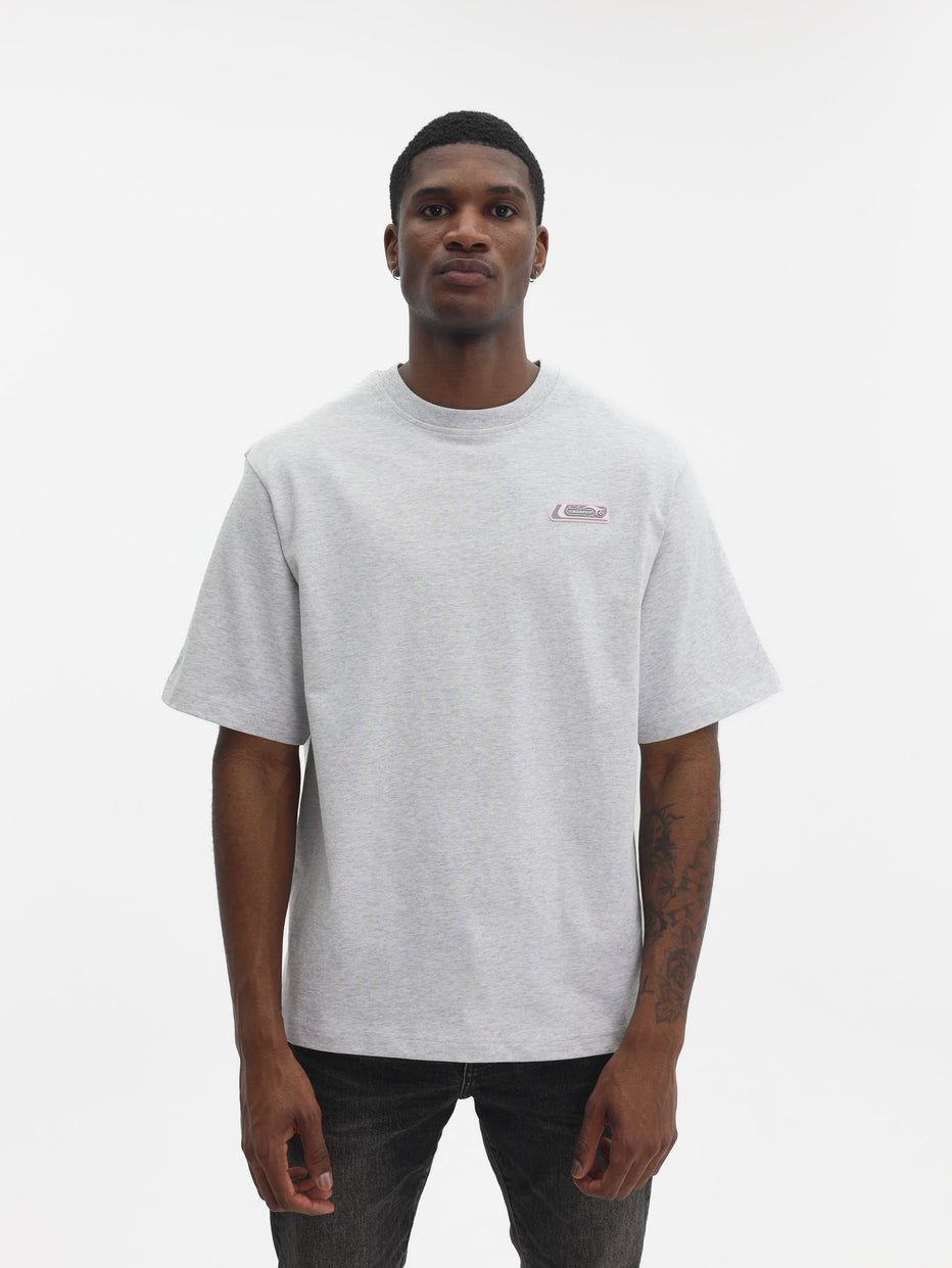 Casablanca T-Shirt Pvc Patch Oversized Grey – AL Capone Premium