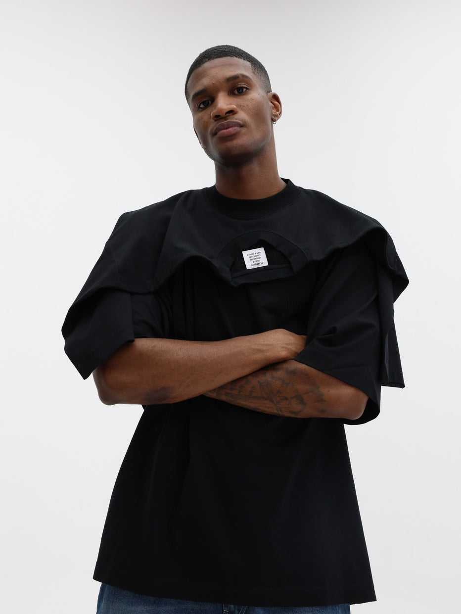 Vetements T-Shirt Double Layered Black - AL Capone Premium