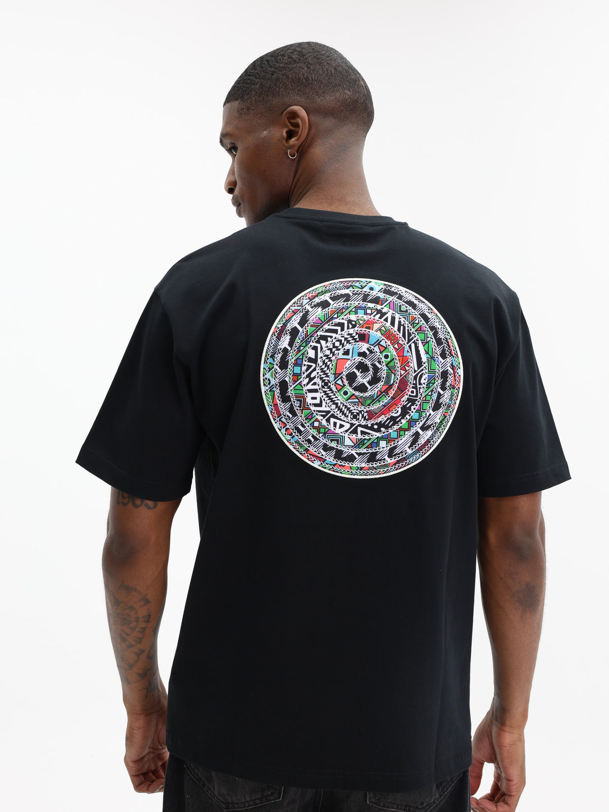 Capone T-Shirt Corner Logo Black-White - AL Capone Premium