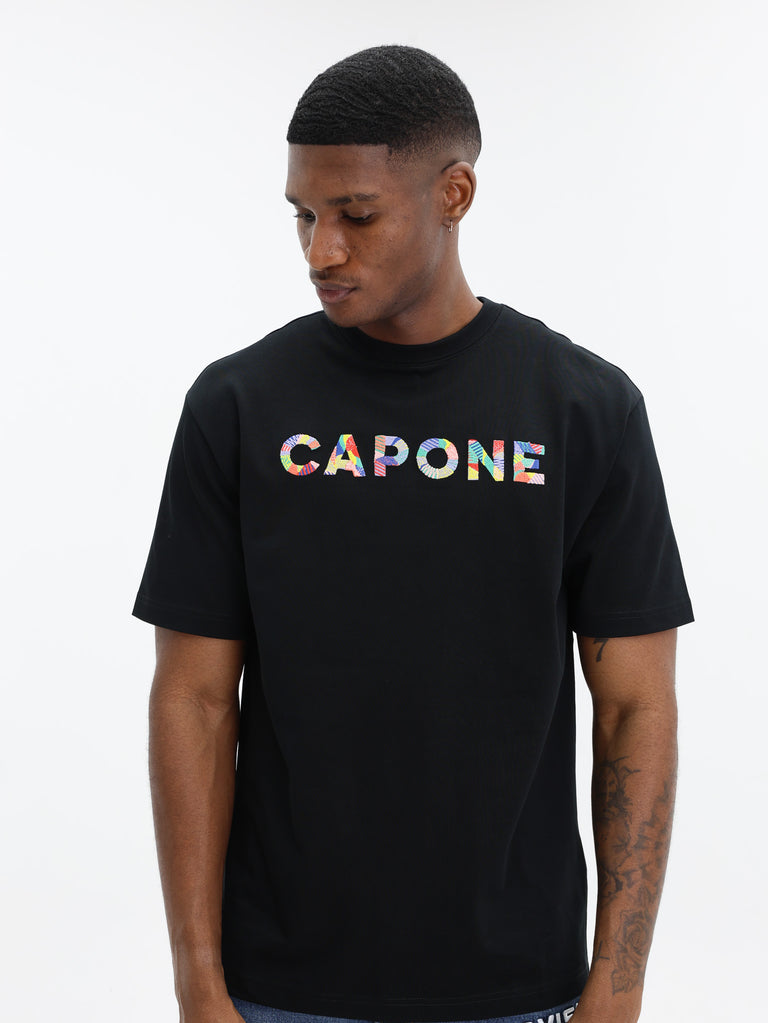 Capone T-Shirt Logo Black-Multi - AL Capone Premium