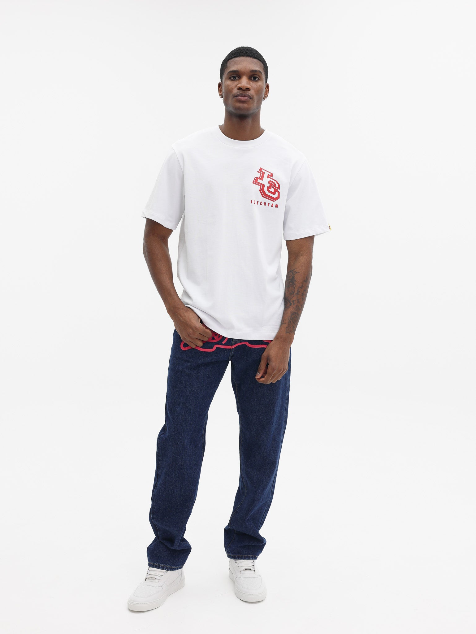 Ice Cream Workwear T-Shirt White - AL Capone Premium