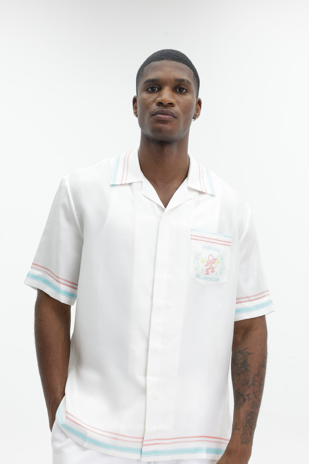 Casablanca Dance Joy Cuban Collar Ss Shirt White - AL Capone Premium