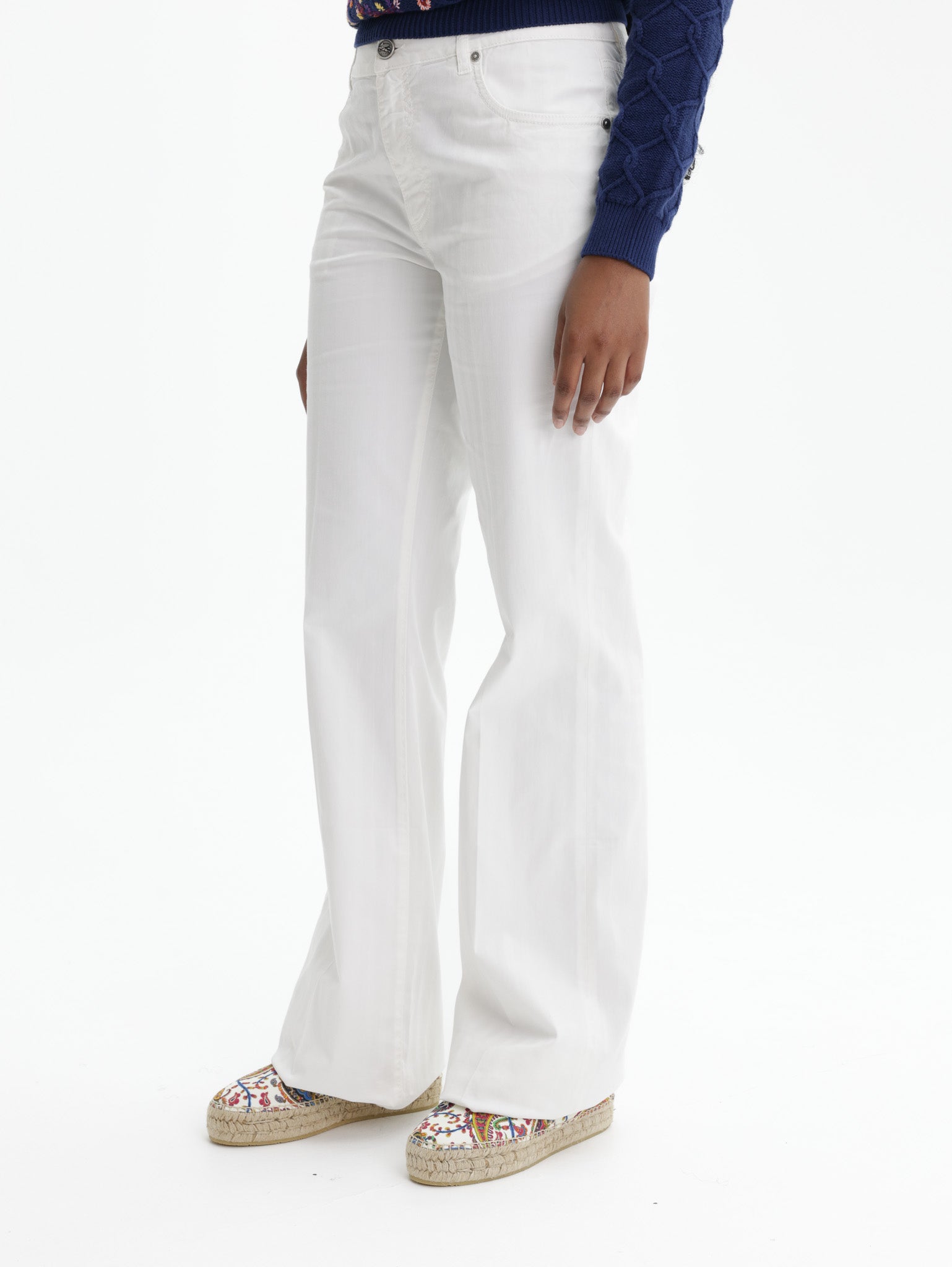 Etro Jeans Long Flared White - AL Capone Premium