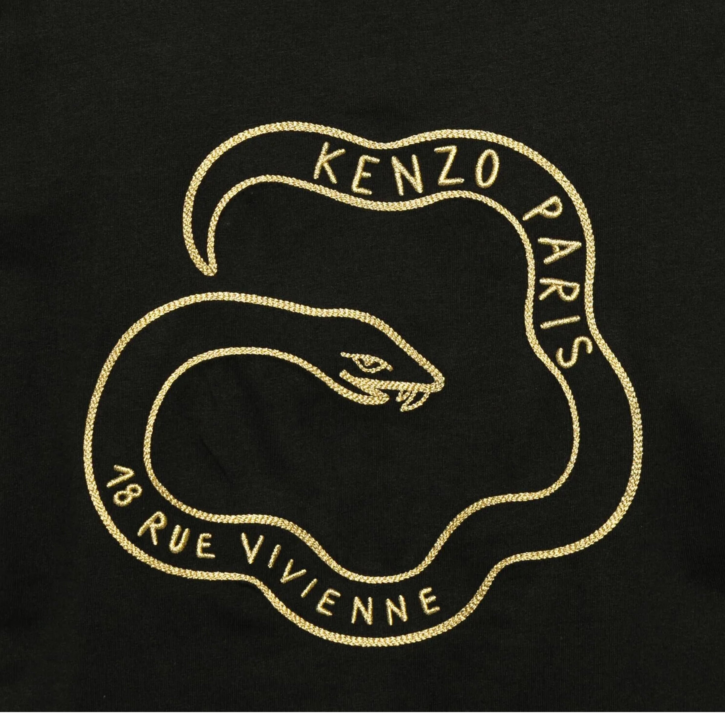 Kenzo T-Shirt Logo Gold-Black – AL Capone Premium