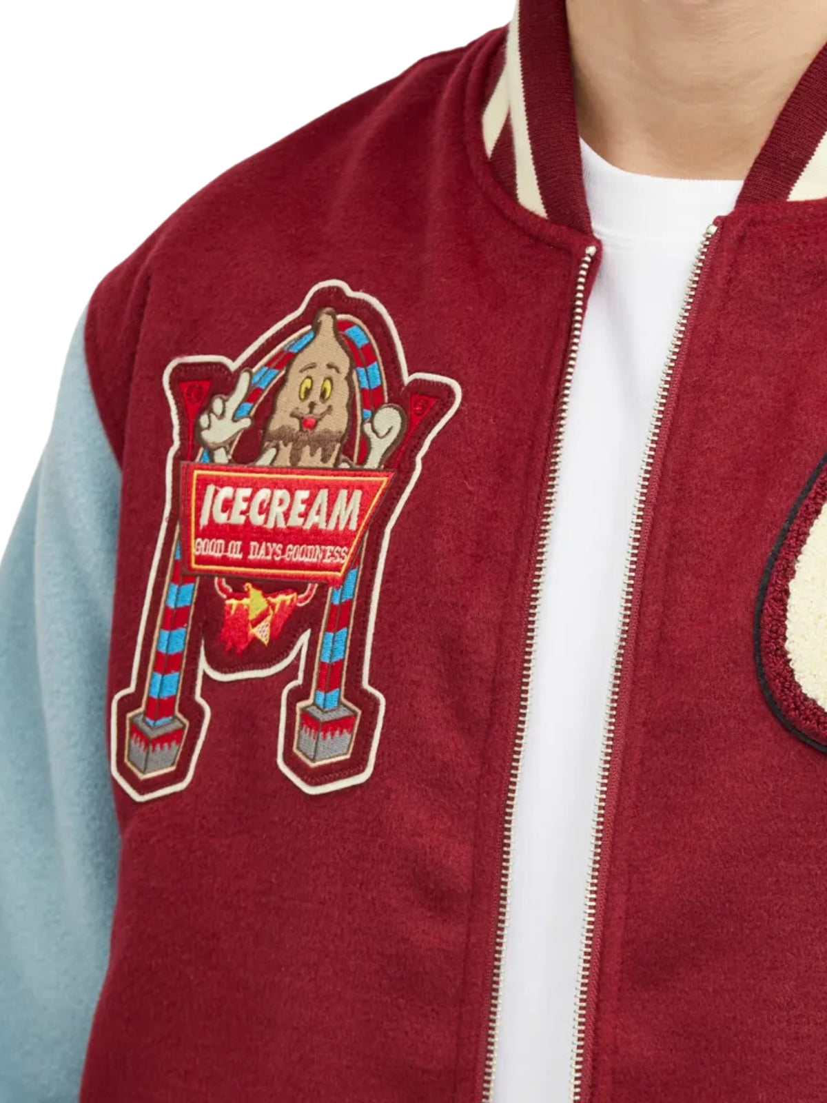 Ice-Cream Jacket Diner Team Varsity Burgundy – AL Capone Premium