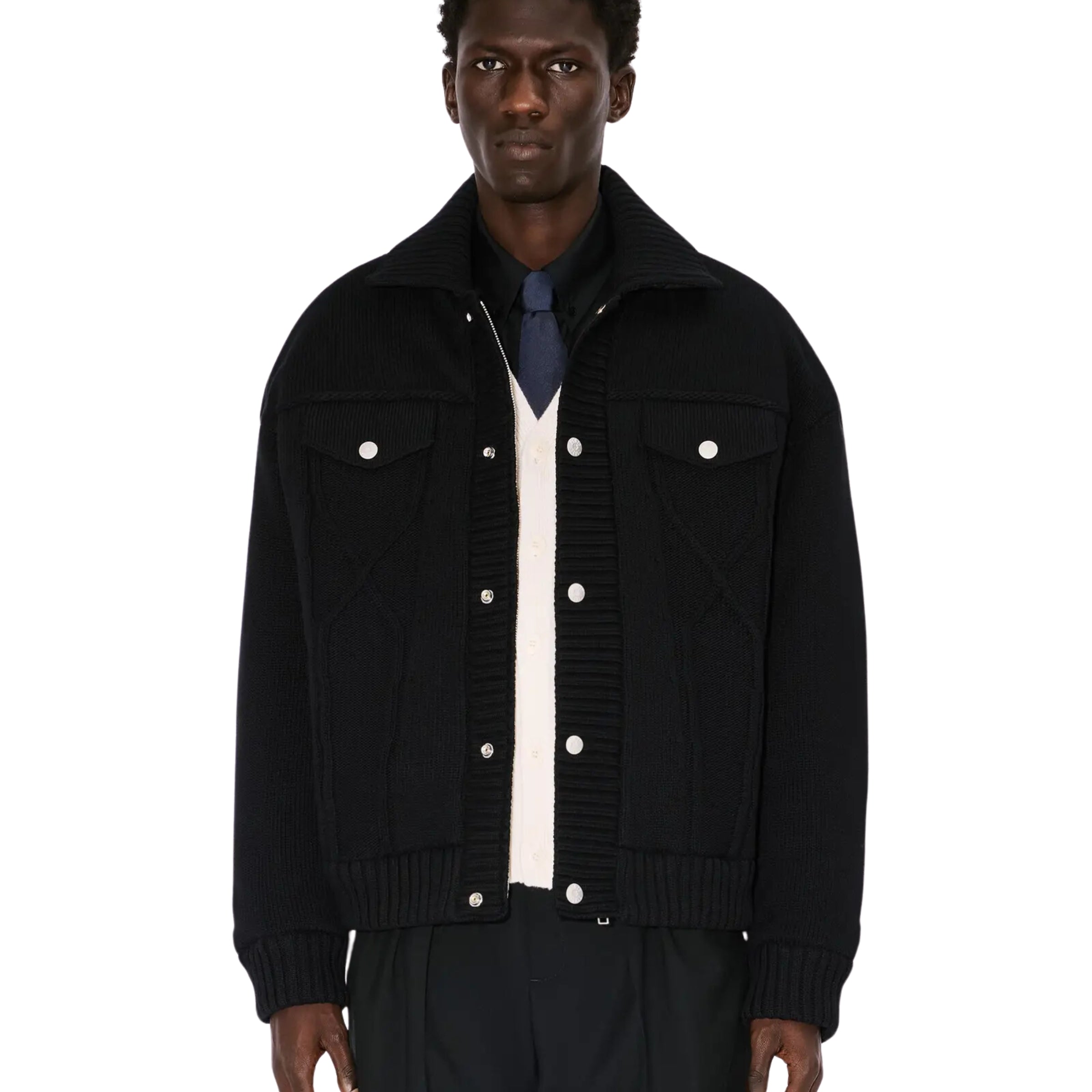 Kenzo Jacket Knit Black – AL Capone Premium