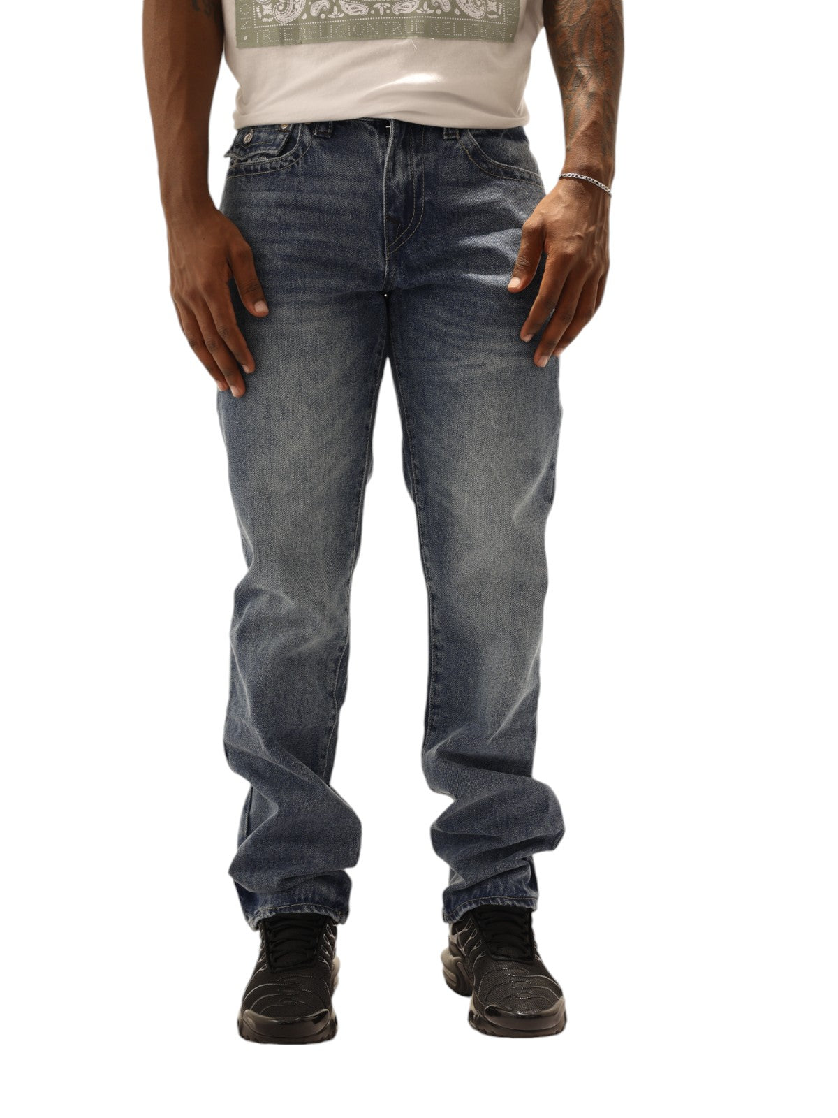 True Religion Ricky Jeans Raw Edge Logo Cephus Medium Wash – AL Capone ...