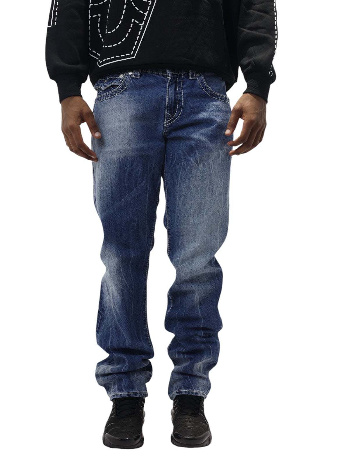 True Religion Jeans Ricky Blue Submarine Medium Wash – AL Capone Premium