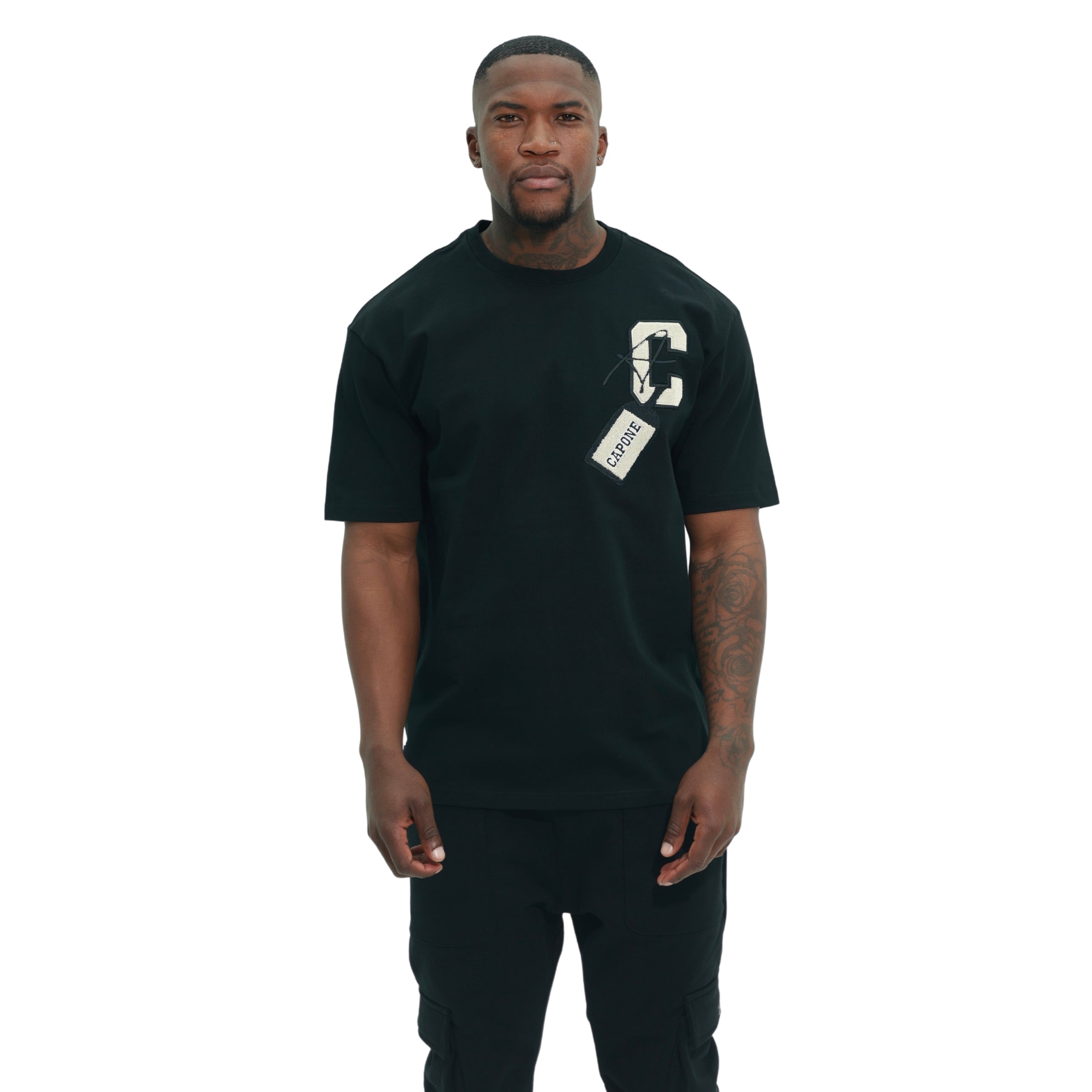 Capone T-Shirt C Logo Black – AL Capone Premium