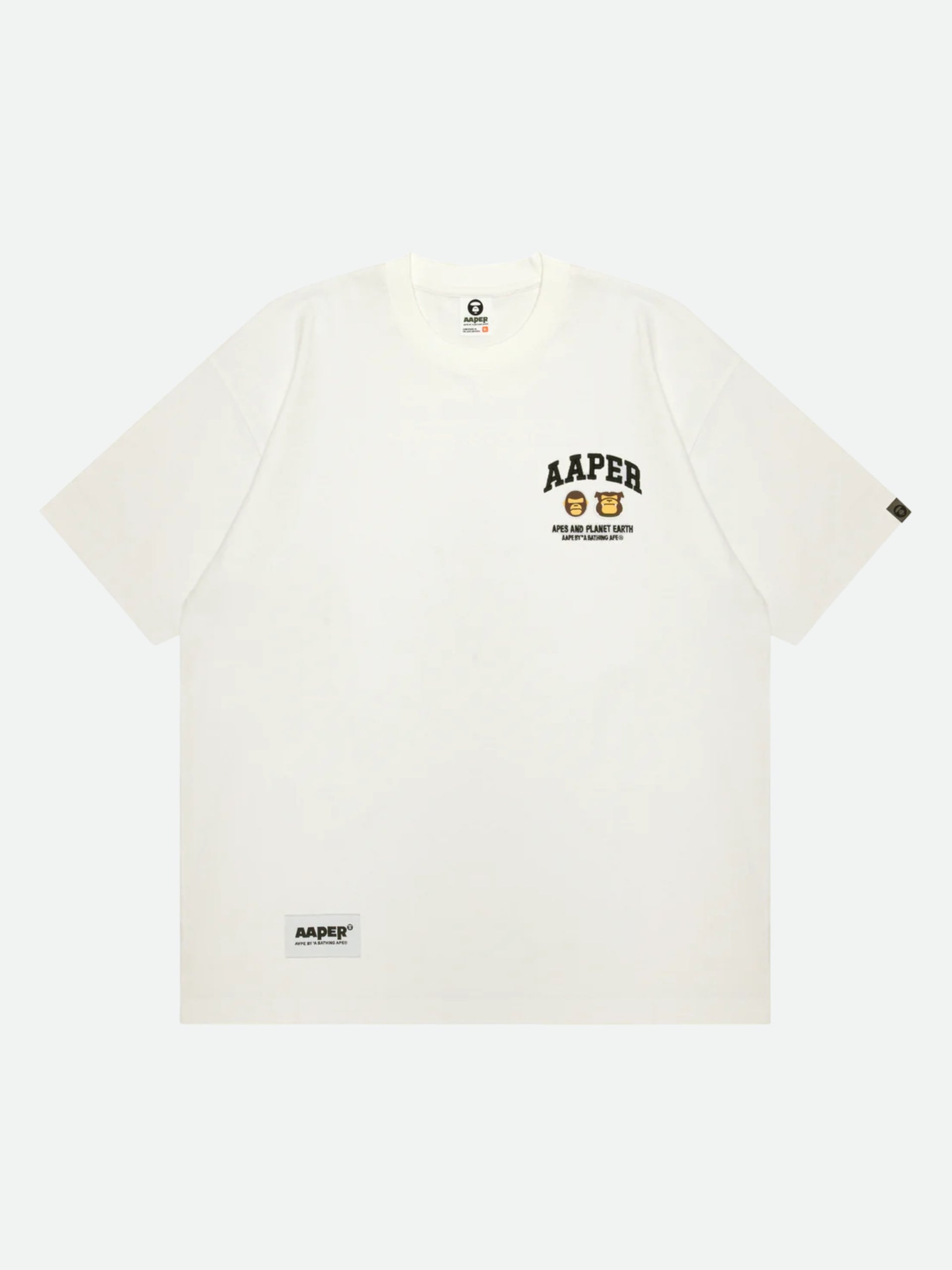 Aape T-Shirt Bold Logo White - AL Capone Premium