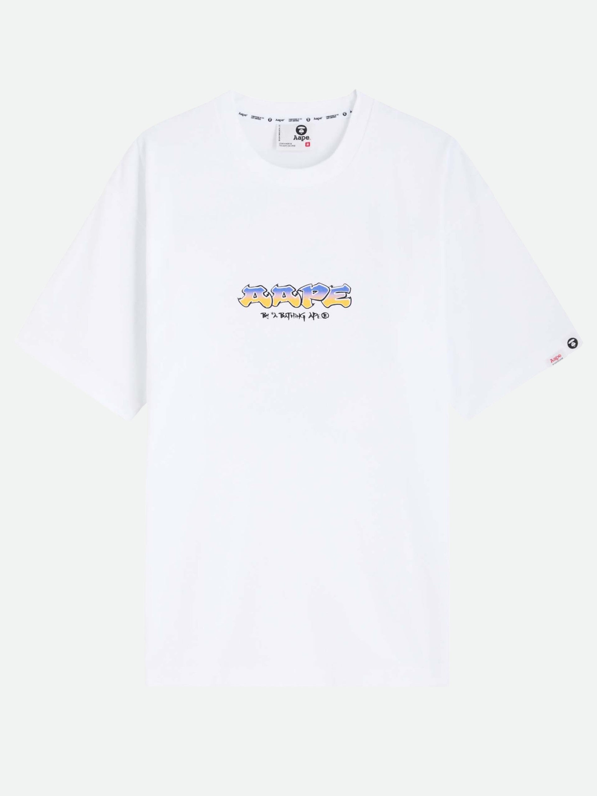 Aape T-Shirt Logo White - AL Capone Premium