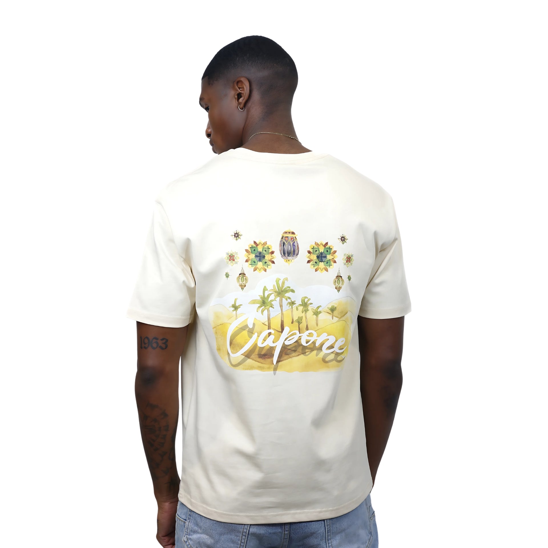 Capone T-Shirt Desert Palm Beige – AL Capone Premium