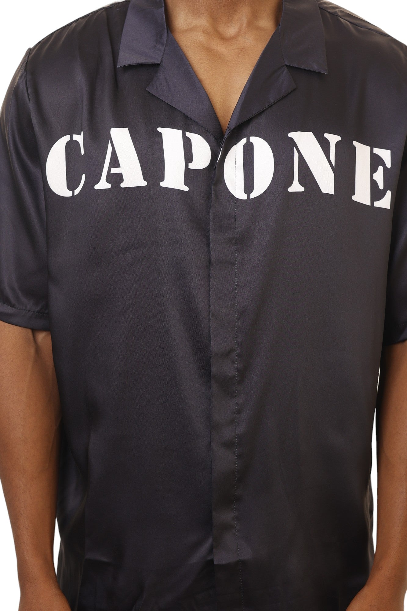 Capone Shirt Wing Black - AL Capone Premium
