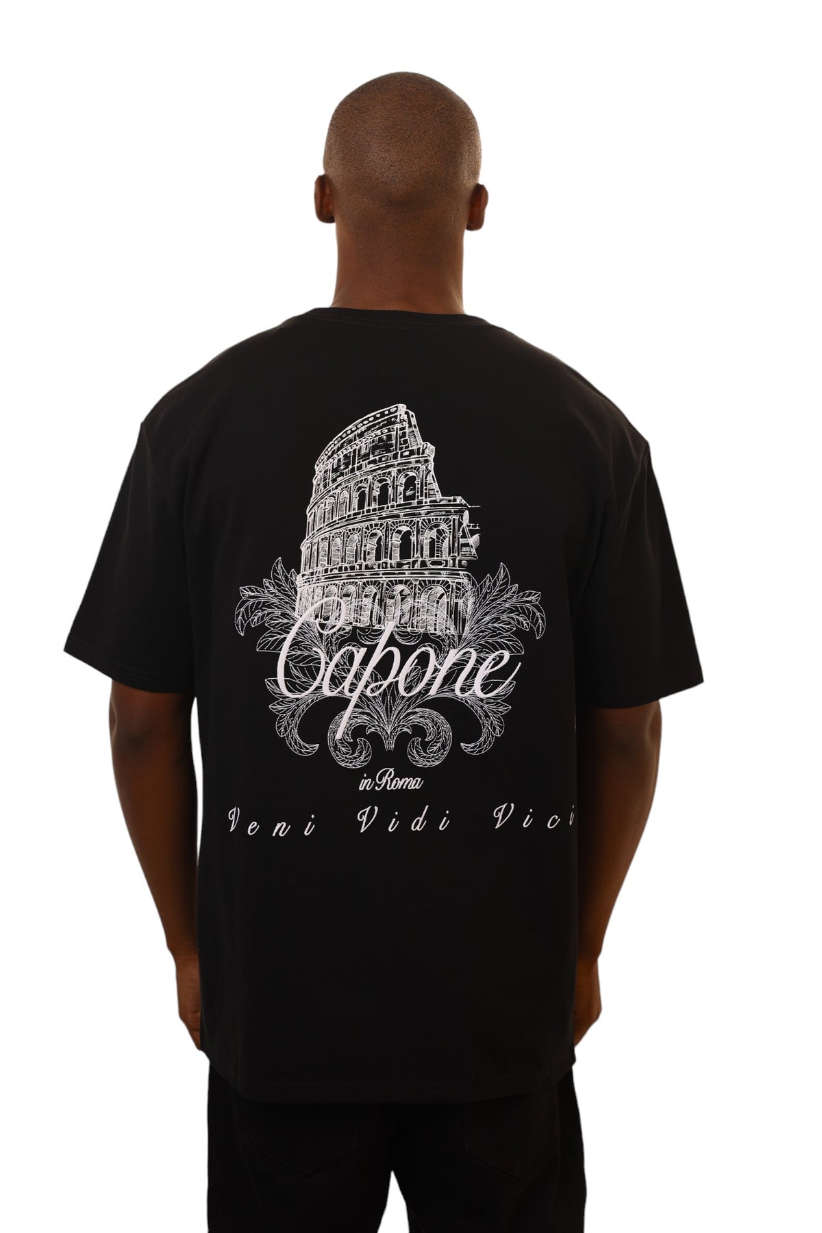 Capone T-Shirt Roman Collosseum Black - AL Capone Premium