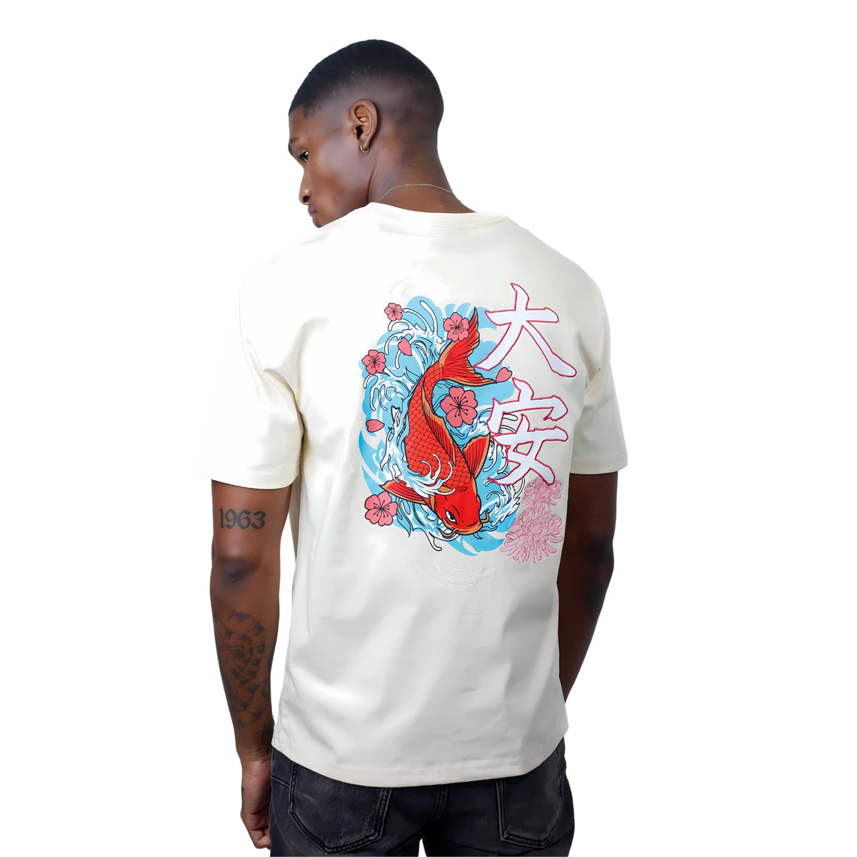 Capone T-Shirt Japan Koi Beige – AL Capone Premium