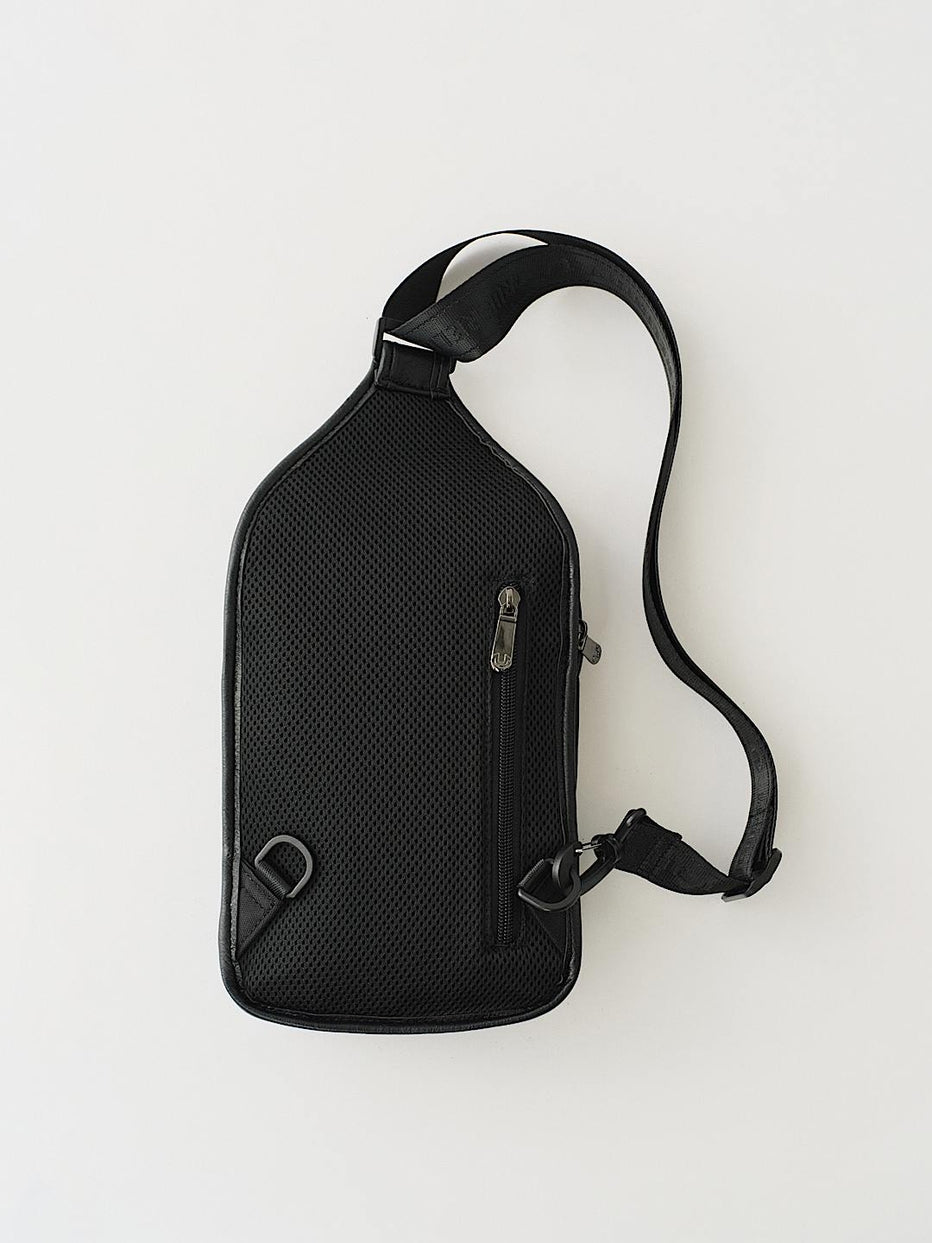 True Religion Hs Monogram Pu Sling Bag Black / Grey - AL Capone Premium