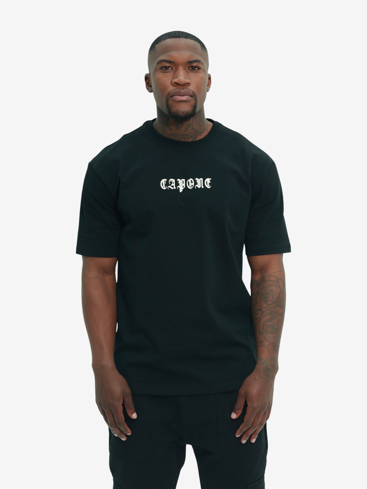 Capone T-Shirt Back Print Black – AL Capone Premium
